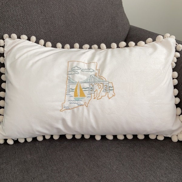 Rhode Island Hand Embroidery Pattern PDF, Newport Bridge Rhode Island ...