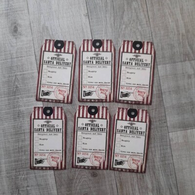Set of 15 Vintage Style Christmas Mini Gift Tags - Etsy UK