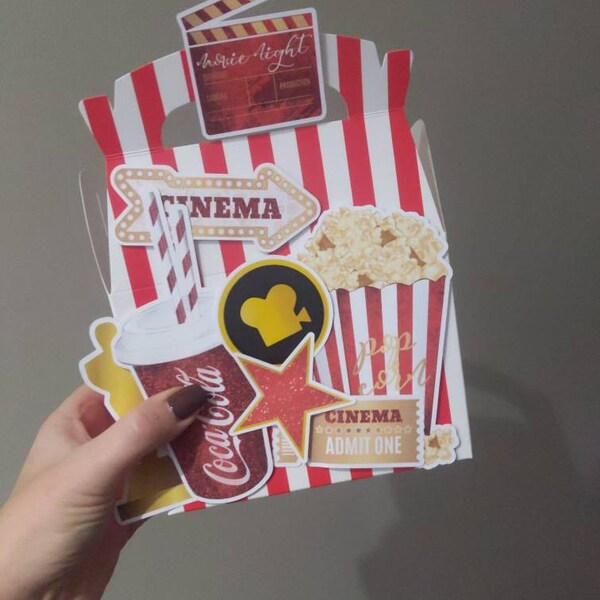 Movie Themed Party Box, Movie Night Box, Date Night Treat Box ...