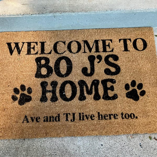 Welcome Mat for Dog-door Mat for Dogs-personalized Door Mat-custom ...