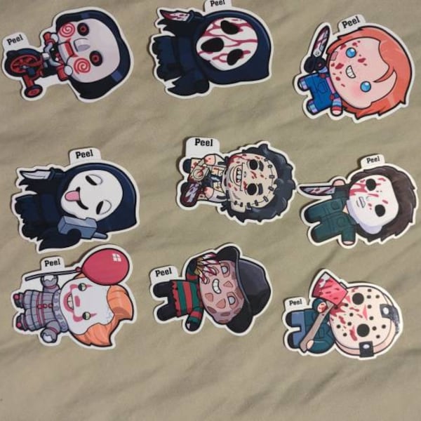 Horror Movie Sticker, CUTE, Die Cut - Etsy