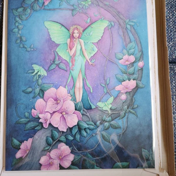 Earth Mermaid Art, Little Mermaid Print, Original Mermaid Painting, Eco ...