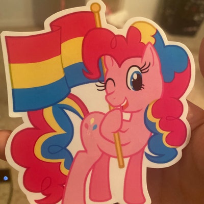 My Little Pony LGBTQ Pride Flag Stickers Gay Rainbow Dash, Bi Rarity ...