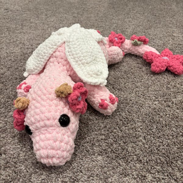 Flower Dragon Crochet Pattern, Amigurumi Crochet Pattern, Crochet ...