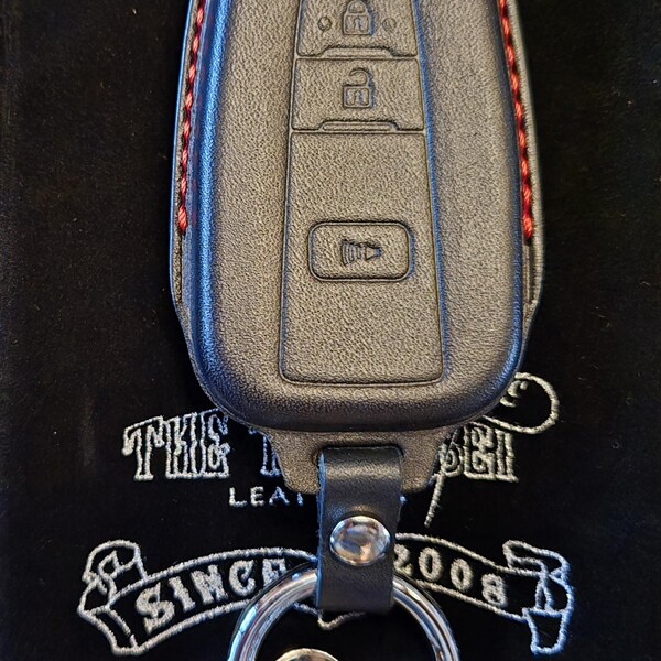 Ford Covered Leather Key Fob Case MK4.5 Mach-e ST Stline Focus Kuga ...