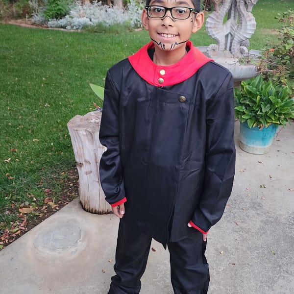 Jujutsu Kaisen Geto Suguru Costume, Halloween Cosplay, Black, Blue ...