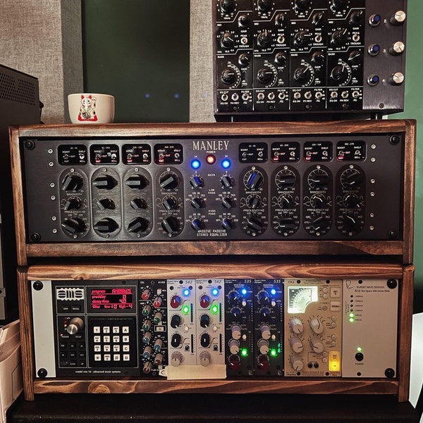 3U Studio Rack | 12" Depth | Solid Wood | Customizable - Etsy