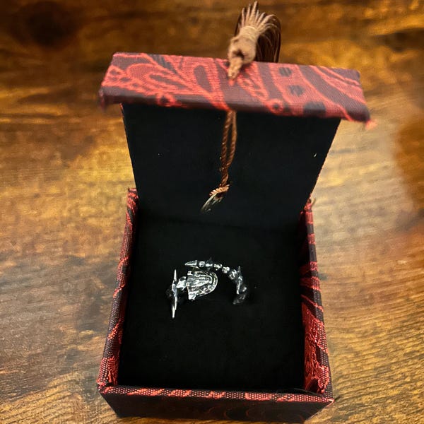 EXCLUSIVE Light Fury Dragon Ring, Handmade How to Train Your Dragon ...