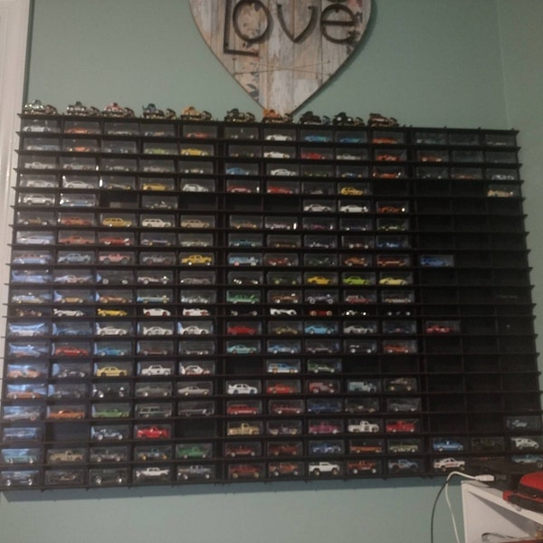 BLACK Toy Car Display Case for 100carsmatchbox Car Storagetoy Car ...