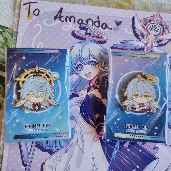 HSR Sunday and Robin Honkai Star Rail Hard Enamel Pin - Etsy