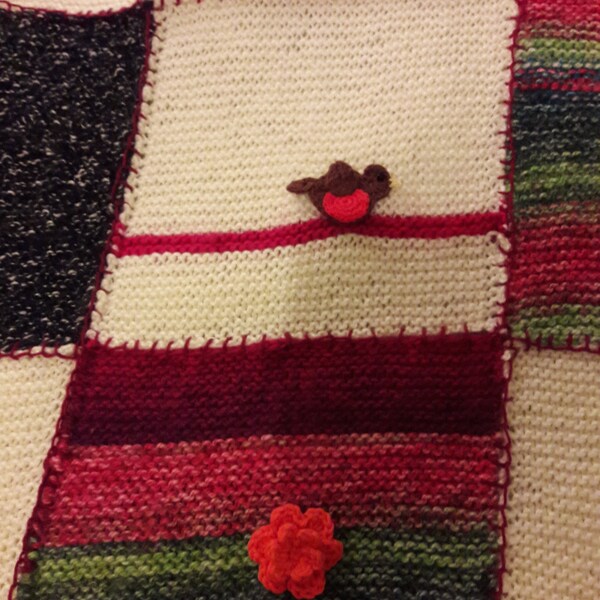 Robin Applique,crochet Christmas Robin Applique,robin Motif ...