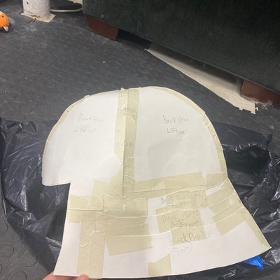 DIY Sallet Eva Foam Helmet German Pattern Blueprint Template Pdf Vector ...