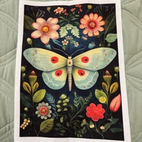 Stoff-Panel Vintage-Postkarte 17. Zum Nähen, Patchwork, Quilten. Stoff, Stoffpaneele, Quilt ...