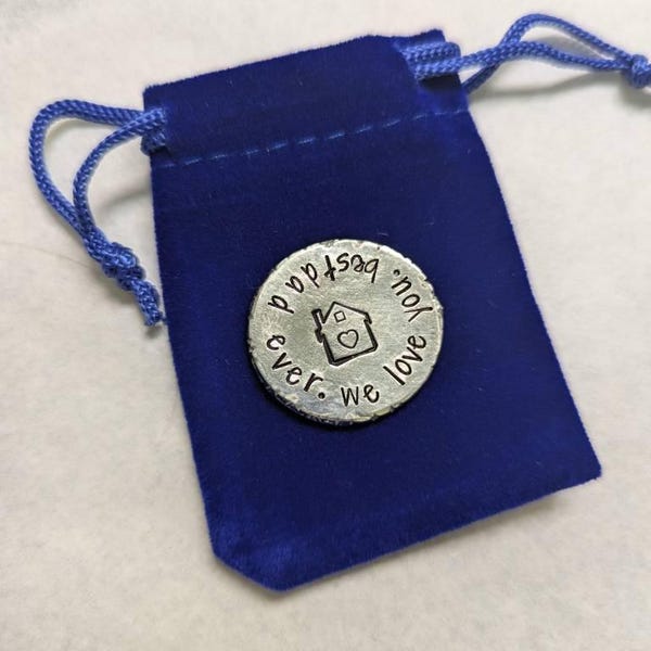 Gold Scrabble Necklace - Personalized Square Necklace - Hand Stamped ...