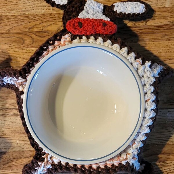 PATTERN Crochet Cow Bowl Cozy - Etsy