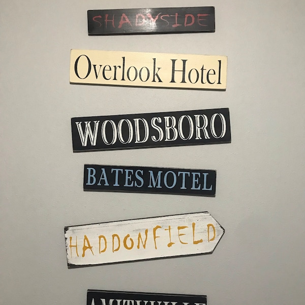 Halloween Directional Sign Individual Signs NO POST Distressed Lawn ...