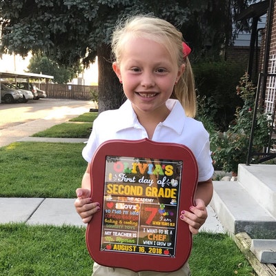 First Day of School Sign ANY GRADE Back to School Sign - Etsy