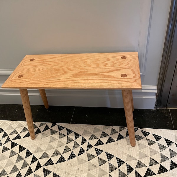 Handmade Oak Bench 24" - Etsy