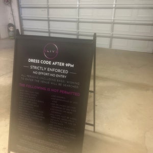 Bounce House Rules, Sidewalk Sign, A-frame Business Sign, Business Menu ...