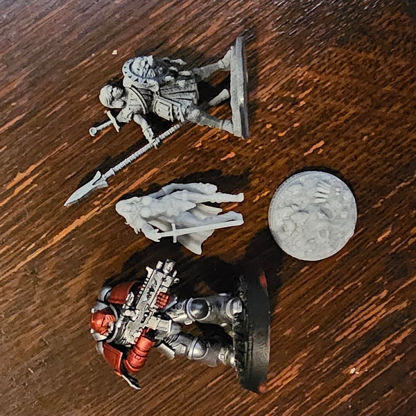 Human Female Barbarian Miniature for D&D - TTRPG - 32mm Miniature ...