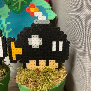 Mario Flowers Video Game Plants 8bit Plants Potted Flowers - Etsy
