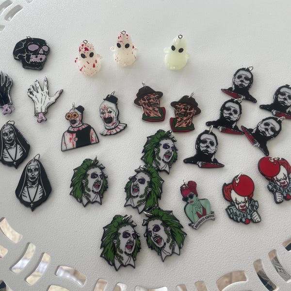 Horror Movie Charms | Horror Movie Icons Charms | Halloween Charm ...