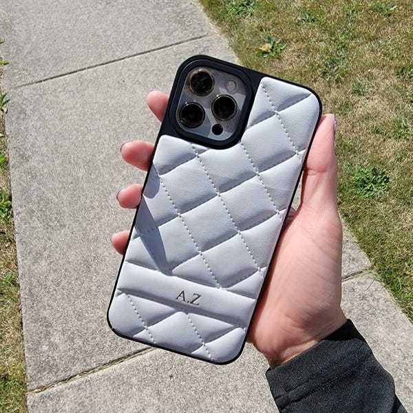 Personalized Soft Leather Phone Case for iPhone 16 Pro 15 14 13 12 ...