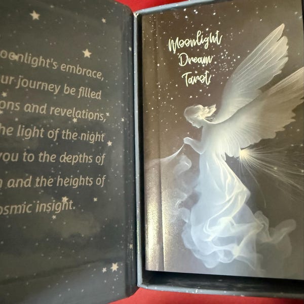 Moonlight Dream Tarot | 78 Tarot Cards Deck, 4 Extra Cards, 196-page ...