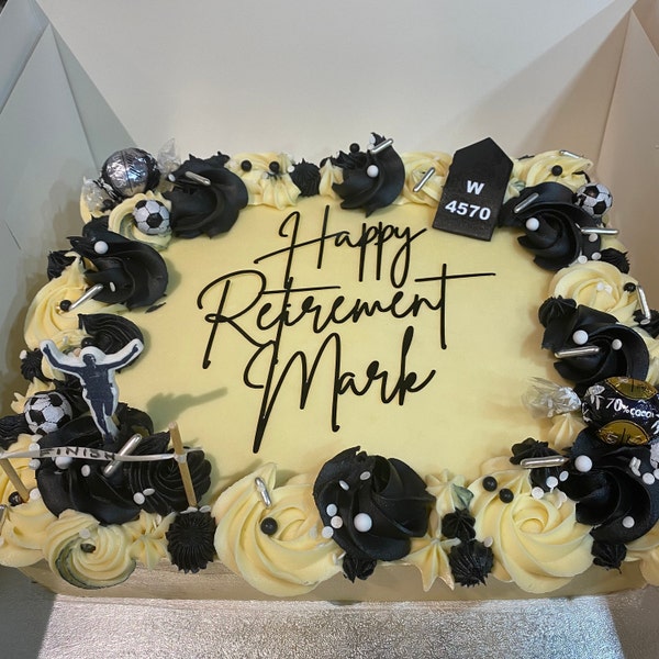 Twenty Fine Cake Topper Charm, Personalised Cake Name Charm, Custom ...