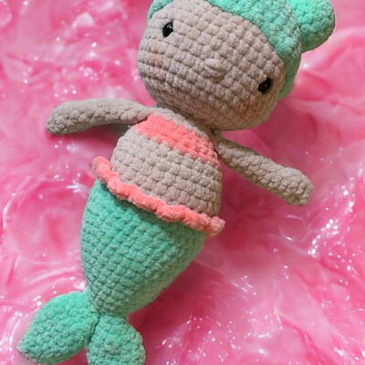 The Original Merbabies Amigurumi Pattern, Crochet Merbaby Plushie ...