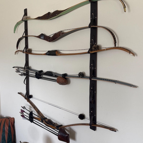 8-bow Leather Traditional Archery Bow Rack - Etsy