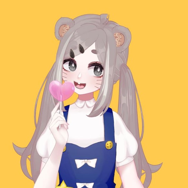 Vtuber Asset | Rigged Heart Lollipop - Etsy