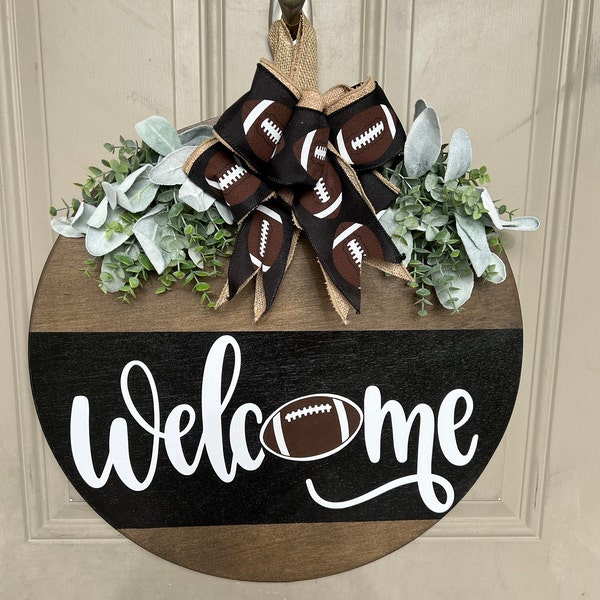 Football Front Door Decor Football Sign Sports Sign Football Football ...