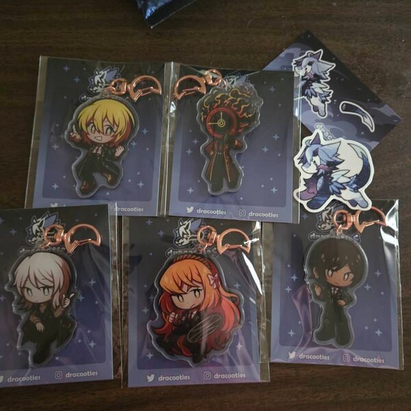 IN STOCK Limbus Company Acrylic Charms Set 01 | Unofficial Fan Merch ...