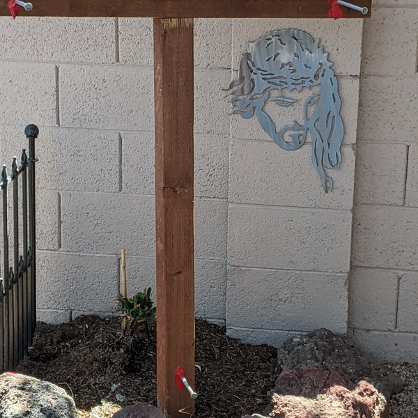 Jesus Metal Art Metal Wall Art Jesus Christ Religious Religion Home ...
