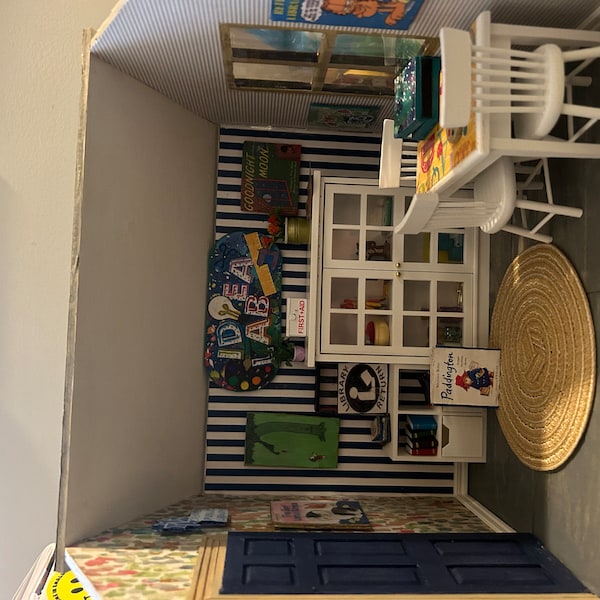 Standard Miniature Room Backdrop | Dollhouse Room Box | Doll ...