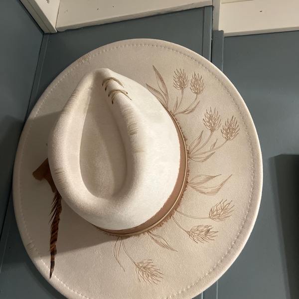 Tumbleweed - Authentic Hand Burned Hat, Wild Child, Wheat, Best Seller ...