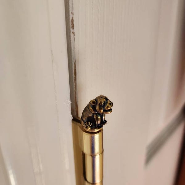 Hummingbird Brass Hinge Head , Magnetic Door Hinge Topper Set of 1–10 ...