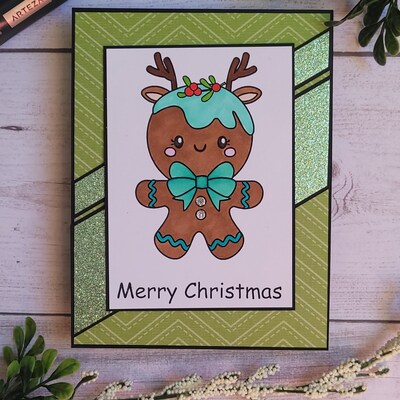 Gingerbread Stamp, COMMERCIAL USE, Digi Stamp, Digital Image ...