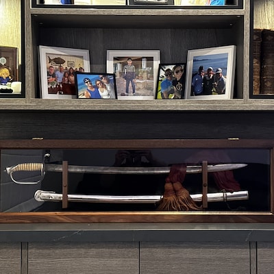 Military Saber / Sword Display, OFFICER Cherry, Oak or Walnut - Etsy