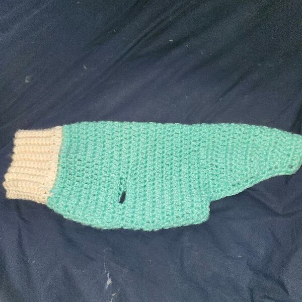 Chunky Yarn Crochet Dog Jumper Pattern: Dachshund, Small Dog (PDF ...