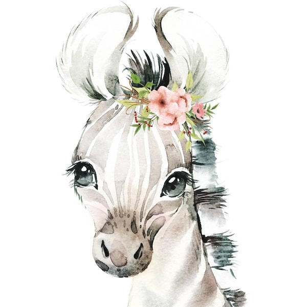 Blush Safari Animal Nursery Art / Set of 6 Safari Nursery Prints ...