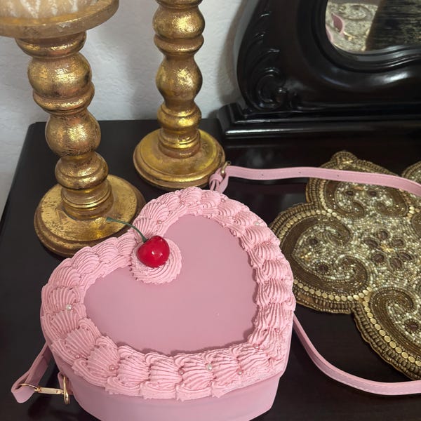 Vintage Heart Cake Trinket, Jewelry Box, Vintage Jewelry Box, Fake Cake ...