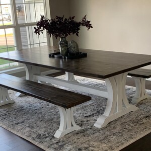 Long Farmhouse Table, Large Farm Table, Rustic Table, Custom Farm Table ...