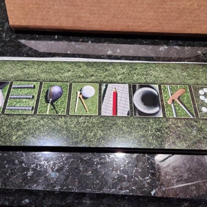 Golf Name Art Personalized Golf Gift for the Golfer Golf Sports Art and ...