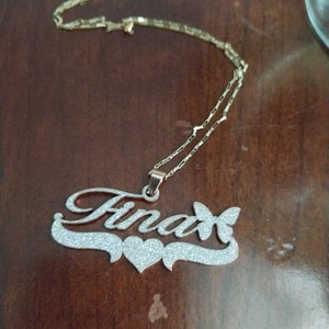 Custom Character Name Necklace, Cartoon Necklace, Minnie Mouse Necklace ...