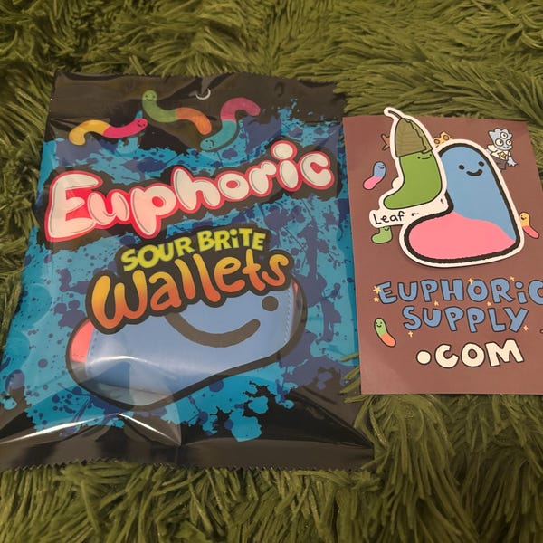 Gummy Worm Wallet, Cool Unique Wallet, Silly Wallet, Handmade Wallet ...