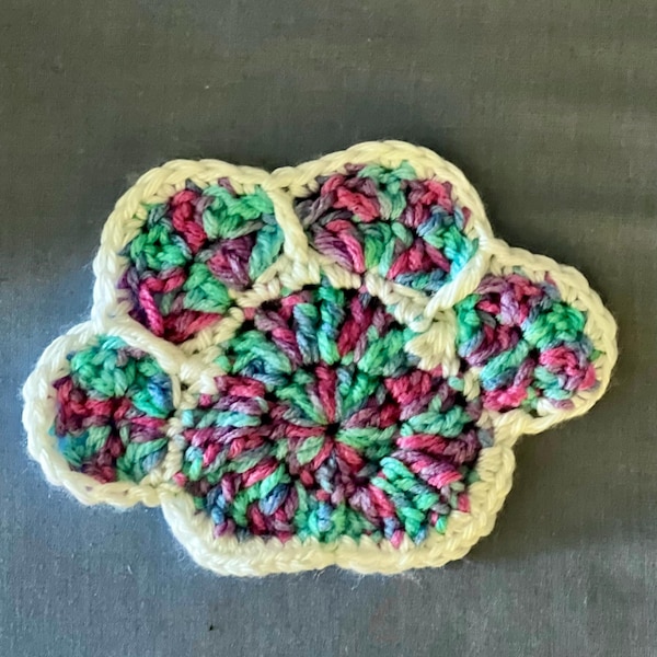 Paw Coaster Crochet Pattern - Dog Cat Paw Coaster Lovely Puppy Paw ...