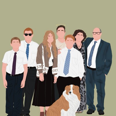 Custom Faceless Portrait, Faceless Portrait Print, Custom Portrait ...