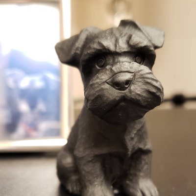Lovely Obsidian Dog Carvinghealing Crystal Carvingstone Carvingcrystal ...